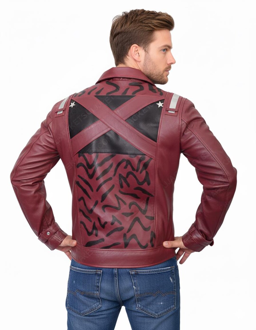 Travis Touchdown Leather Cosplay Jacket: No More Heroes Anime Costume ...