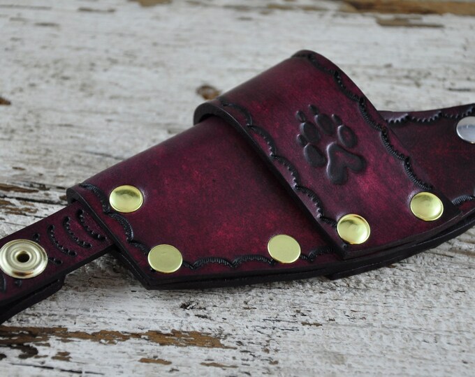 Wolf Pack Quick Draw Leather Knife Sheath - Etsy