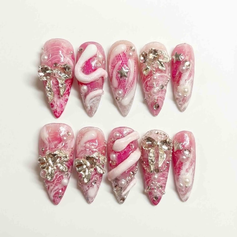 Gyaru Nail Long - Etsy
