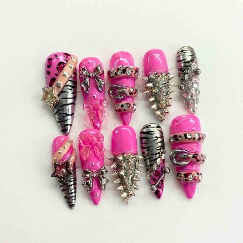 Gyaru Nails - Etsy