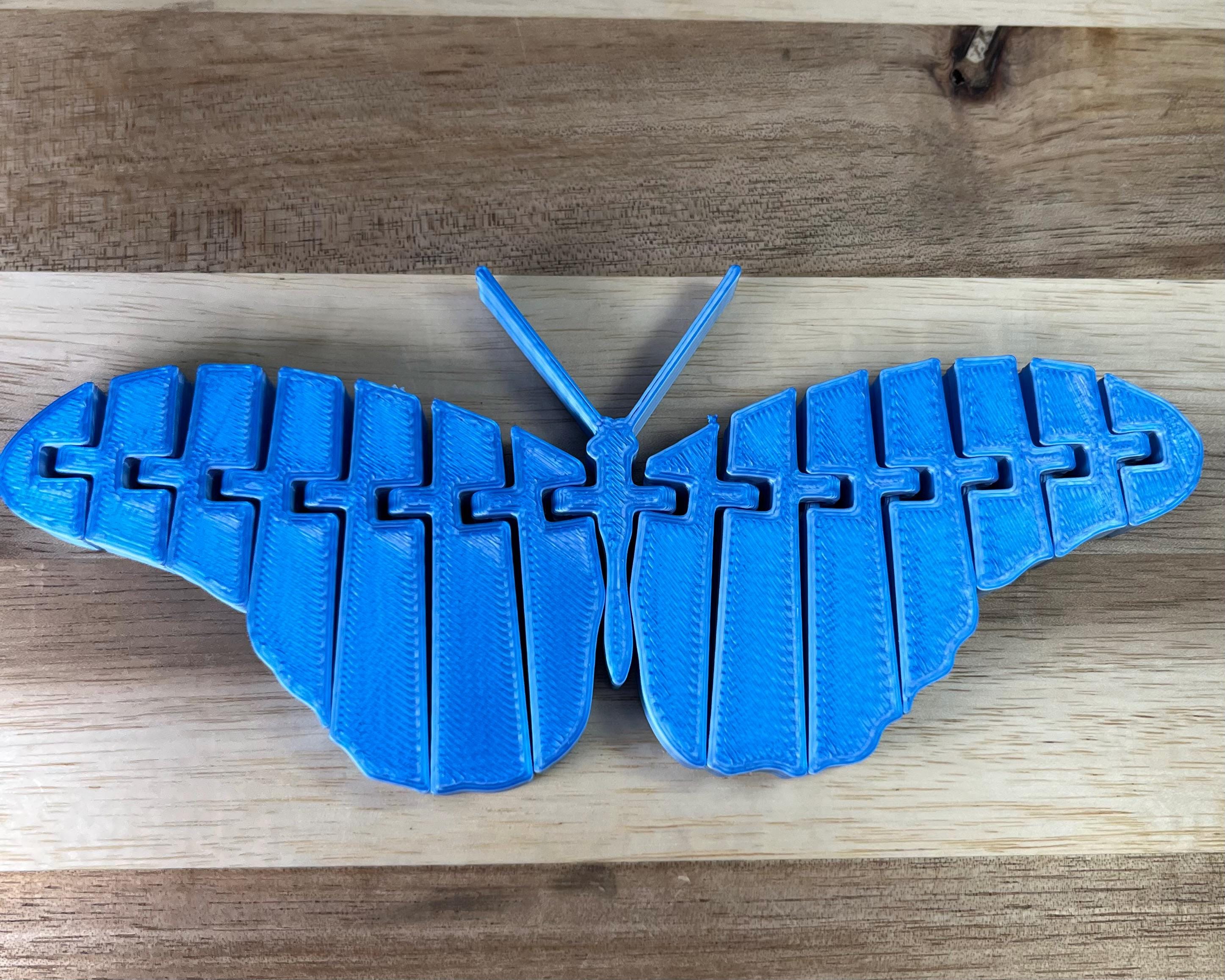 Articulated Butterfly Fidget 3D Printed Object - Etsy