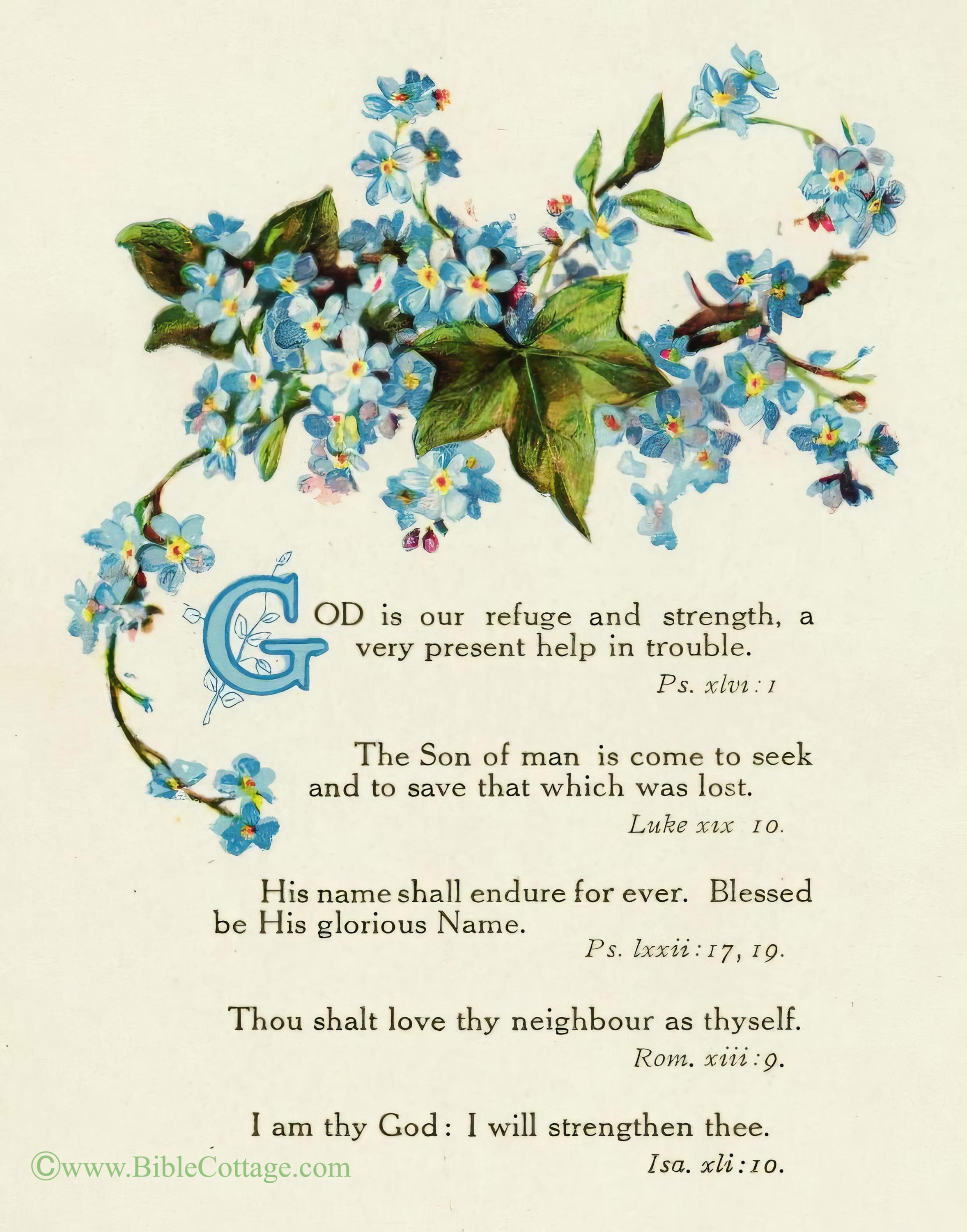God is Our Refuge and Strength – Psalm 46:1 – Luke 19.10 – Vintage ...