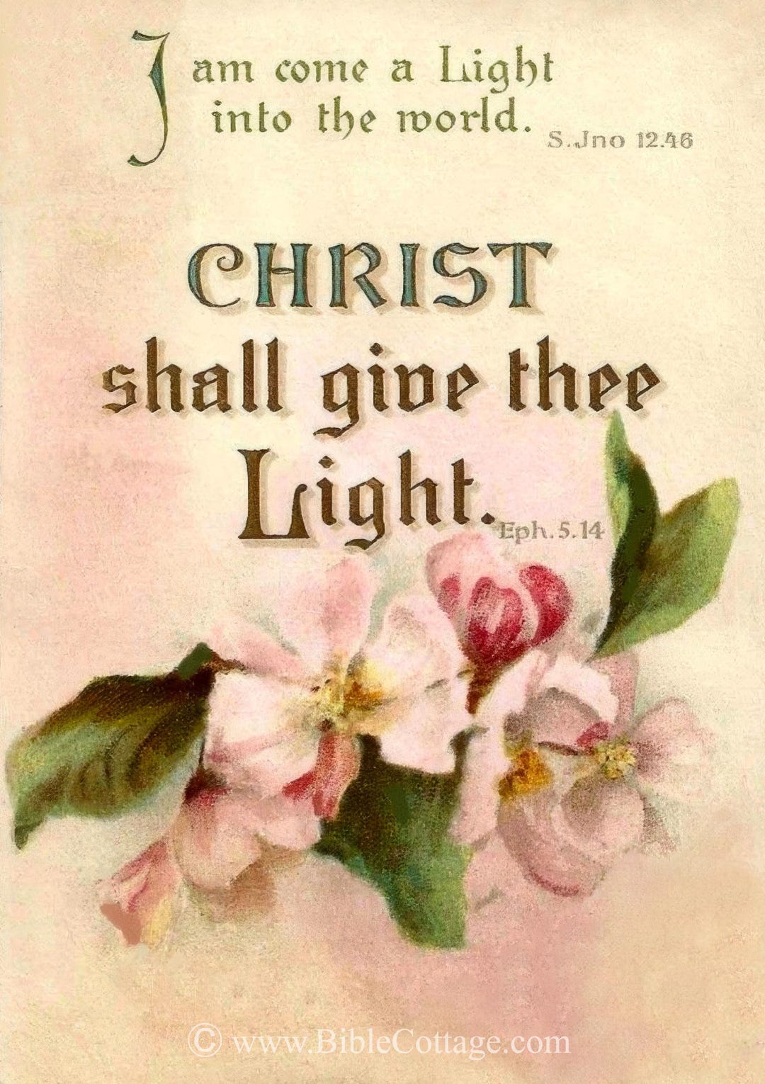 New! Christ Shall Give Thee Light – Ephesians 5:14, John 12|46 ...