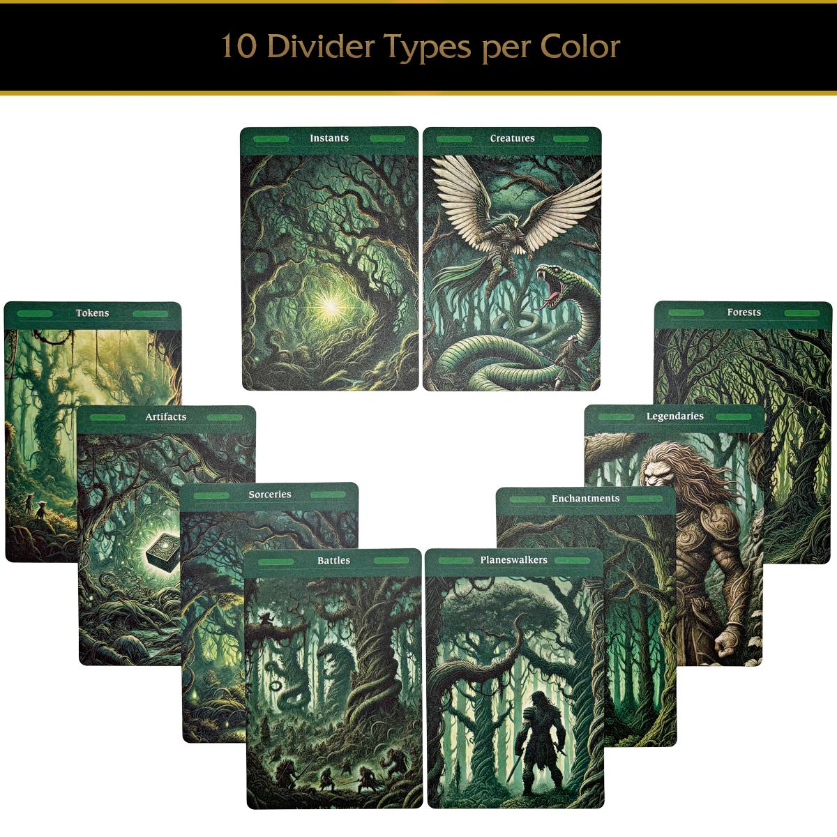MTG Card Dividers Set – 77 Archival-safe Plastic Magic Card Organizers ...