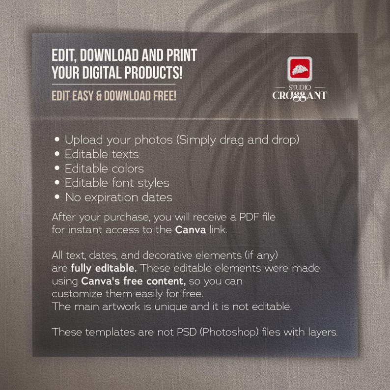 Editable Photo Booth Template for Weddings, Elegant Engagements ...