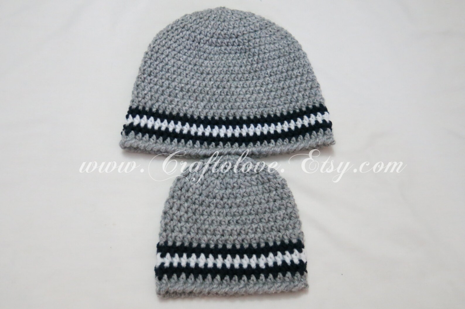 Crochet Baby Hat-daddy and Son- Baby Daddy Crochet Hat-daddy and Me ...