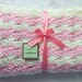 Baby Girl Blanket Crochet Baby Blanket Crib Size Antiqute White and ...