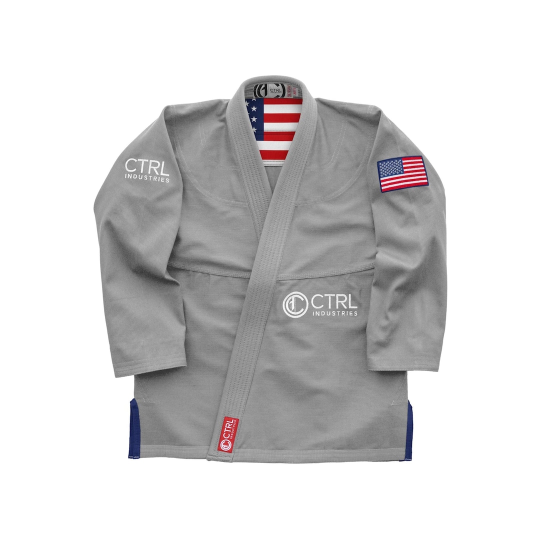 CTRL BJJ USA Flag Gi, American Themed Jiu Jitsu Gi, Patriotic Training Attire, Brazil Jiu Jitsu ...
