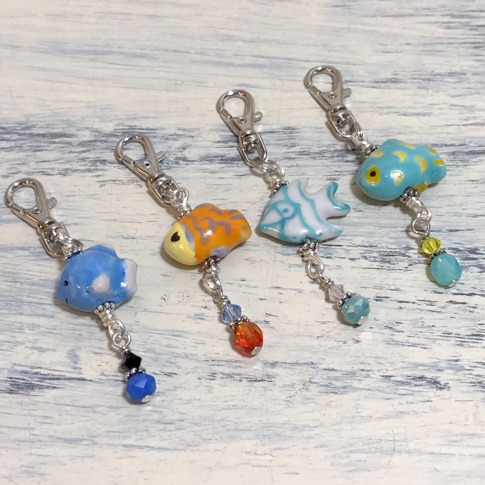 Fish Zipper Pulls Fishy Purse Charms Zipper Charm Purse | Etsy