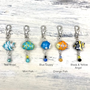 Fish Zipper Pulls, Fishy Purse Charms, Zipper Charm, Purse Decoration ...