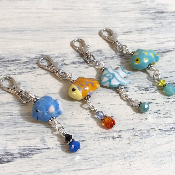 Fish Zipper Pulls Fishy Purse Charms Zipper Charm Purse - Etsy