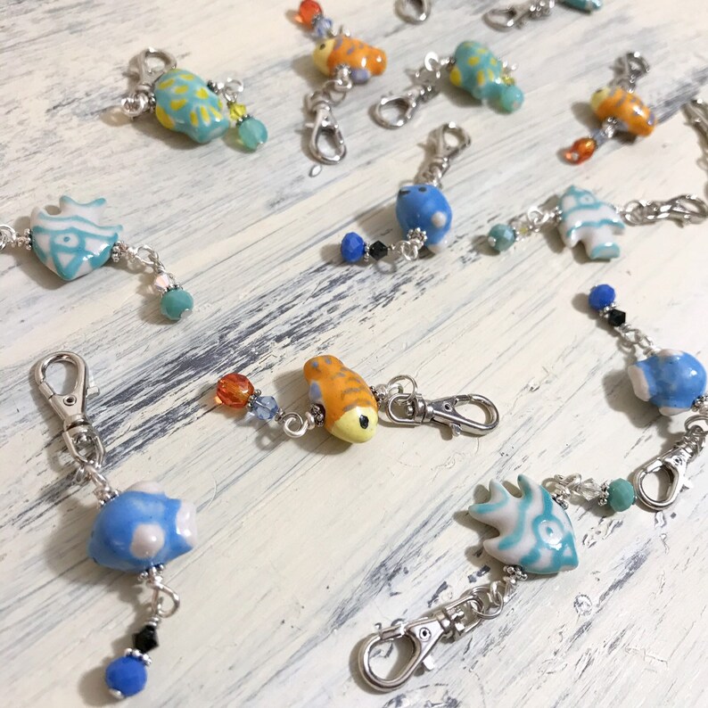 Fish Zipper Pulls Fishy Purse Charms Zipper Charm Purse - Etsy
