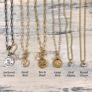 Paperclip Layering Charm Necklace, Women’s Paper Clip Necklace With ...