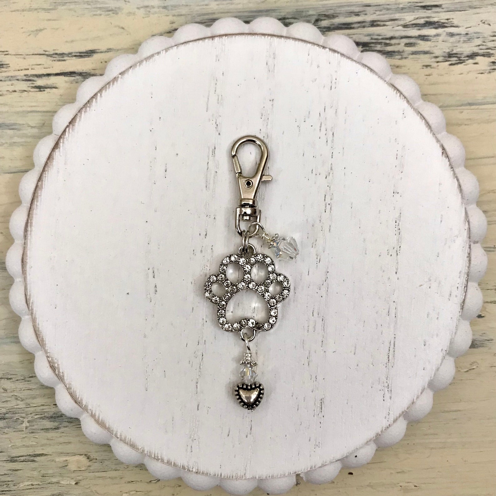 Sparkly Animal Paw Print Zipper Pull, Kitty Paw, Puppy Paw, Belt Bag ...