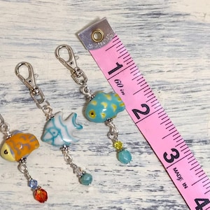 Fish Zipper Pulls, Fishy Purse Charms, Zipper Charm, Purse Decoration ...