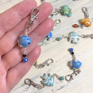 Fish Zipper Pulls, Fishy Purse Charms, Zipper Charm, Purse Decoration ...