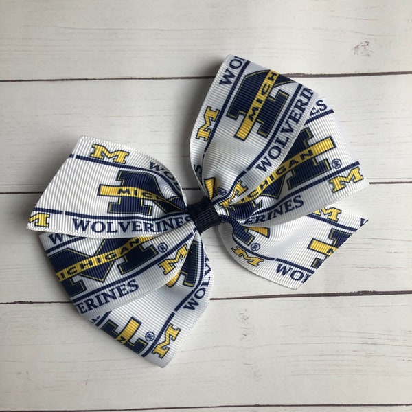 Wolverines Hair Bow - Etsy