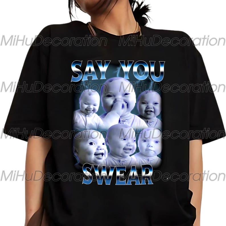 Niche Baby Holding Laugh PNG, AI Baby Laughing Meme Sublimation, Funny ...