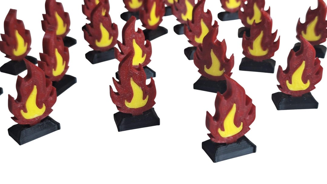 Tokens 3d Fire Markers for Board Games - Etsy UK