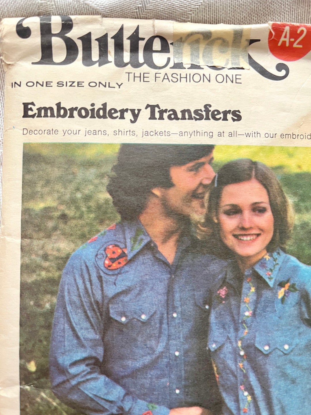 Embroidery Transfers Pattern, Complete With Instructions, Buttericks ...