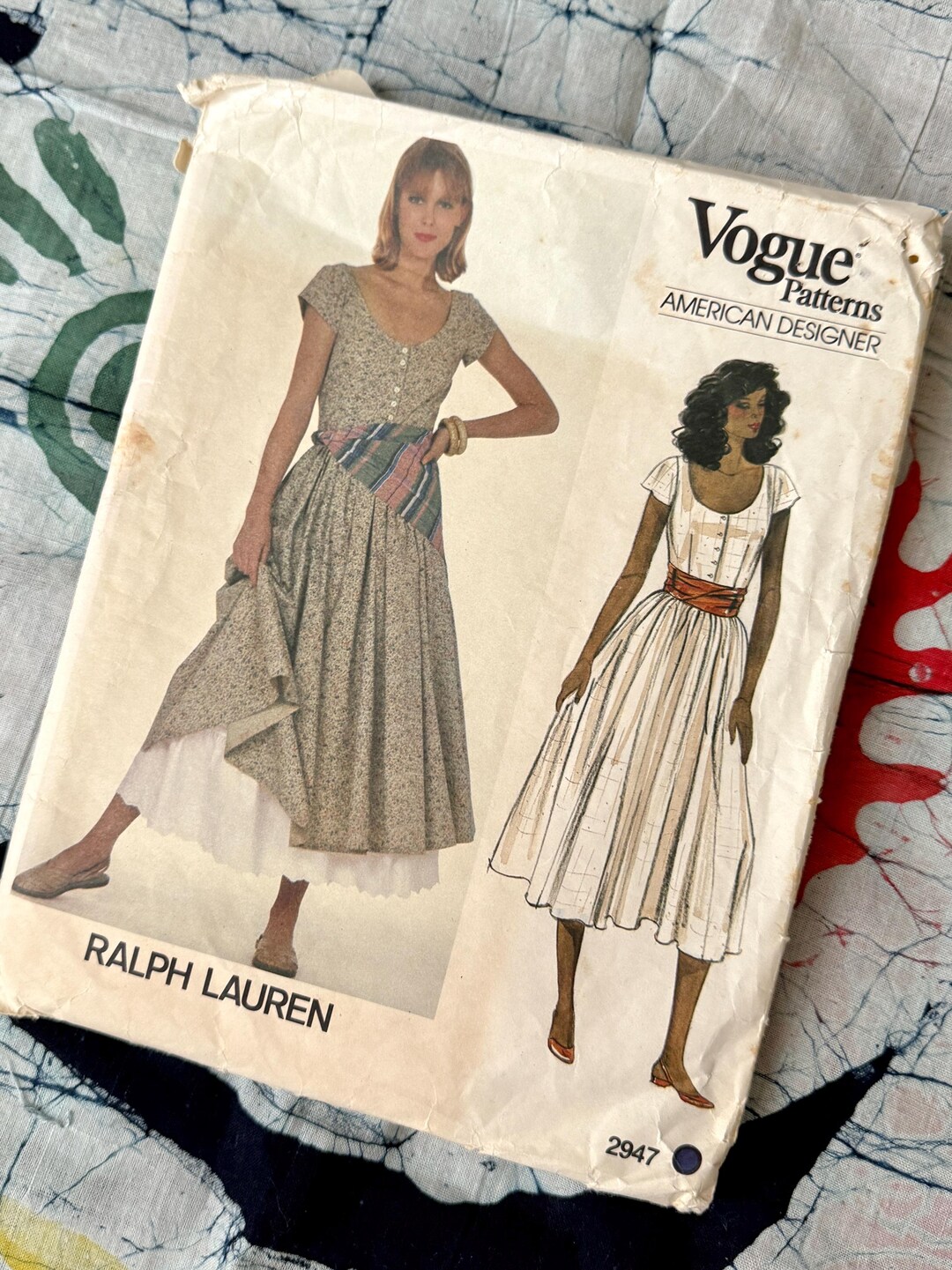 Vogue Sewing Pattern, Ralph Lauren Dress, FACTORY FOLDED, Complete ...