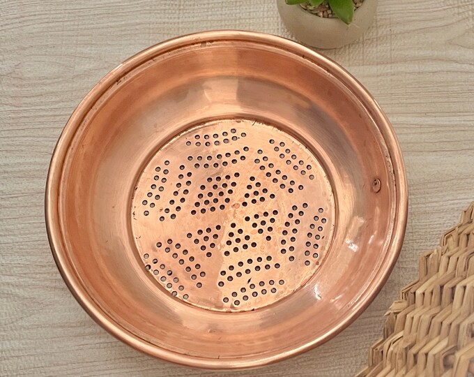 Vintage Copper Sieve, Strainer, Farmhouse, Country Home Wall Decor - Etsy