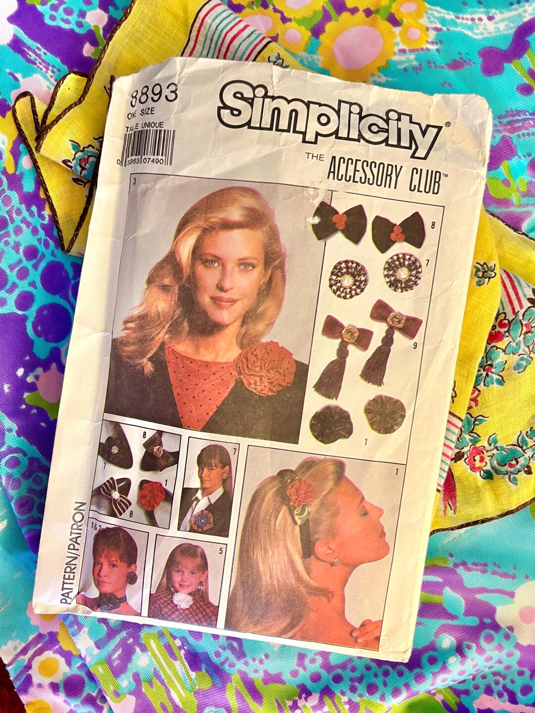DIY Hair Bows, Sewing Pattern, Hair Accessories, Simplicity 8893 ...