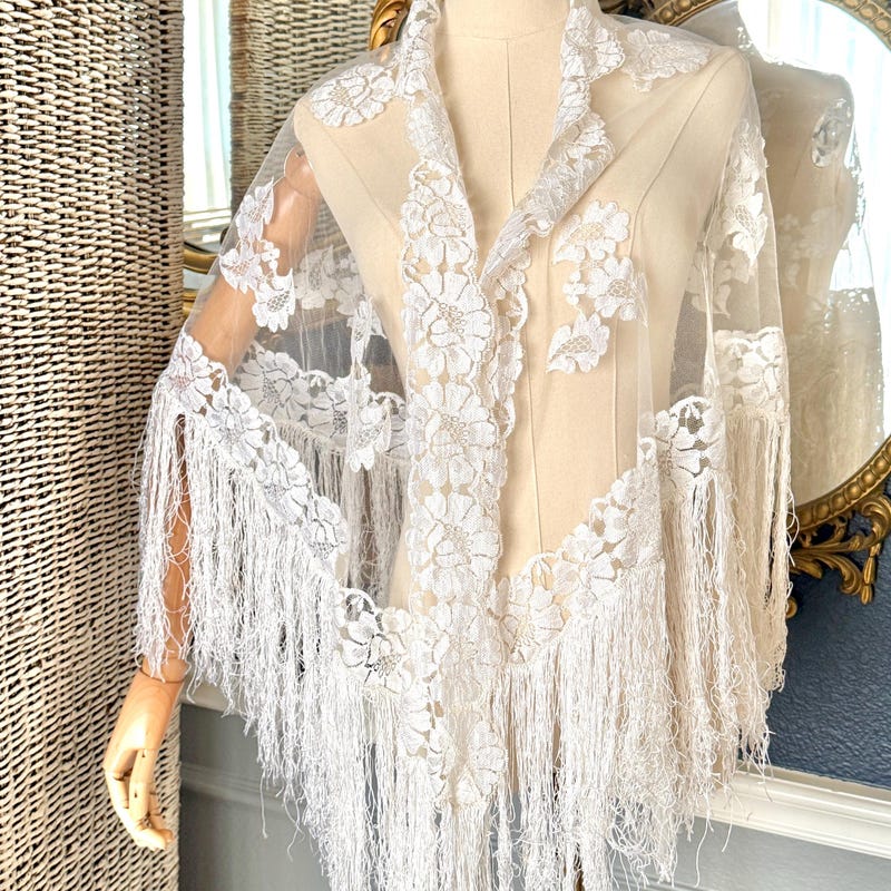 Lace Shawl - Etsy