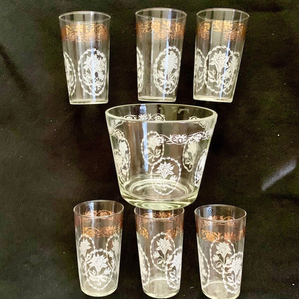 Hollywood Regency Glassware - Etsy