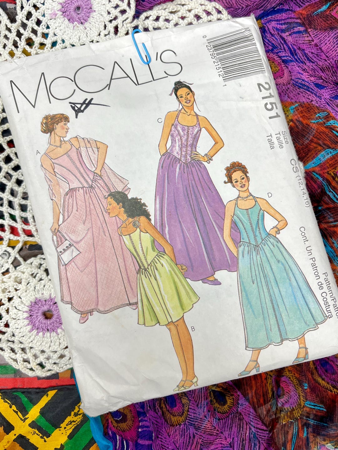 Vintage Sewing Pattern, Prom Dress, 3 Lengths, Bridesmaid, Cocktail ...