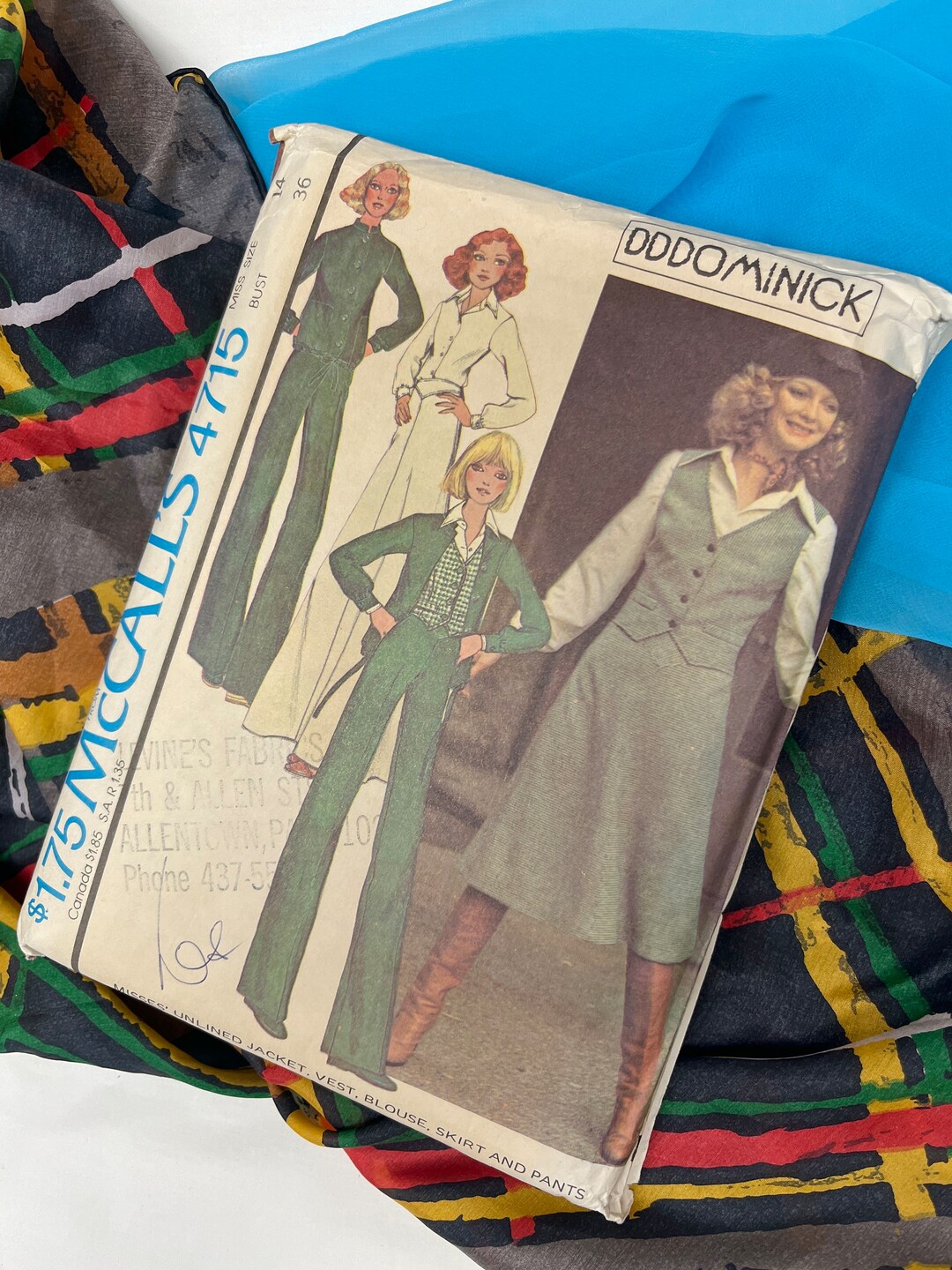 Vintage 70s Sewing Pattern, Bell Bottoms, Wide Legs Pants, Skirt, Tops ...