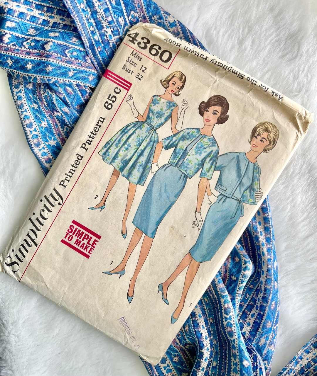 Simplicity 4360 Vintage Sewing Pattern, UNCUT Complete, Instructions ...