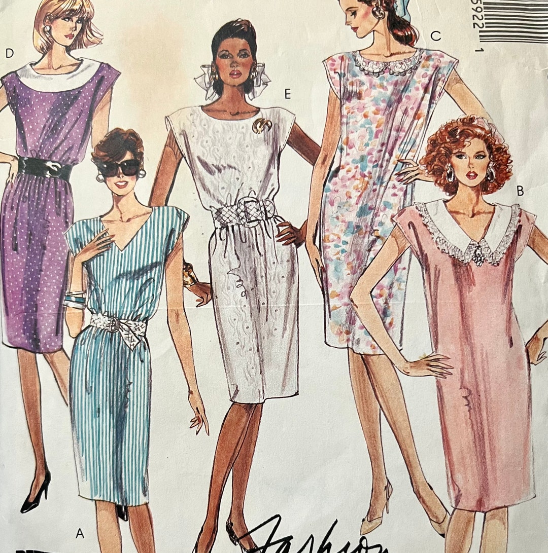 Easy Mccall’s Sewing Pattern, Dress, 5 Styles, Complete With ...