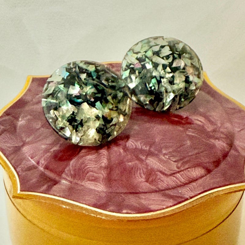 Lucite Pin up Earrings - Etsy