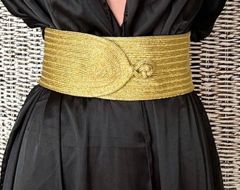 Wide Gold Belt - Etsy