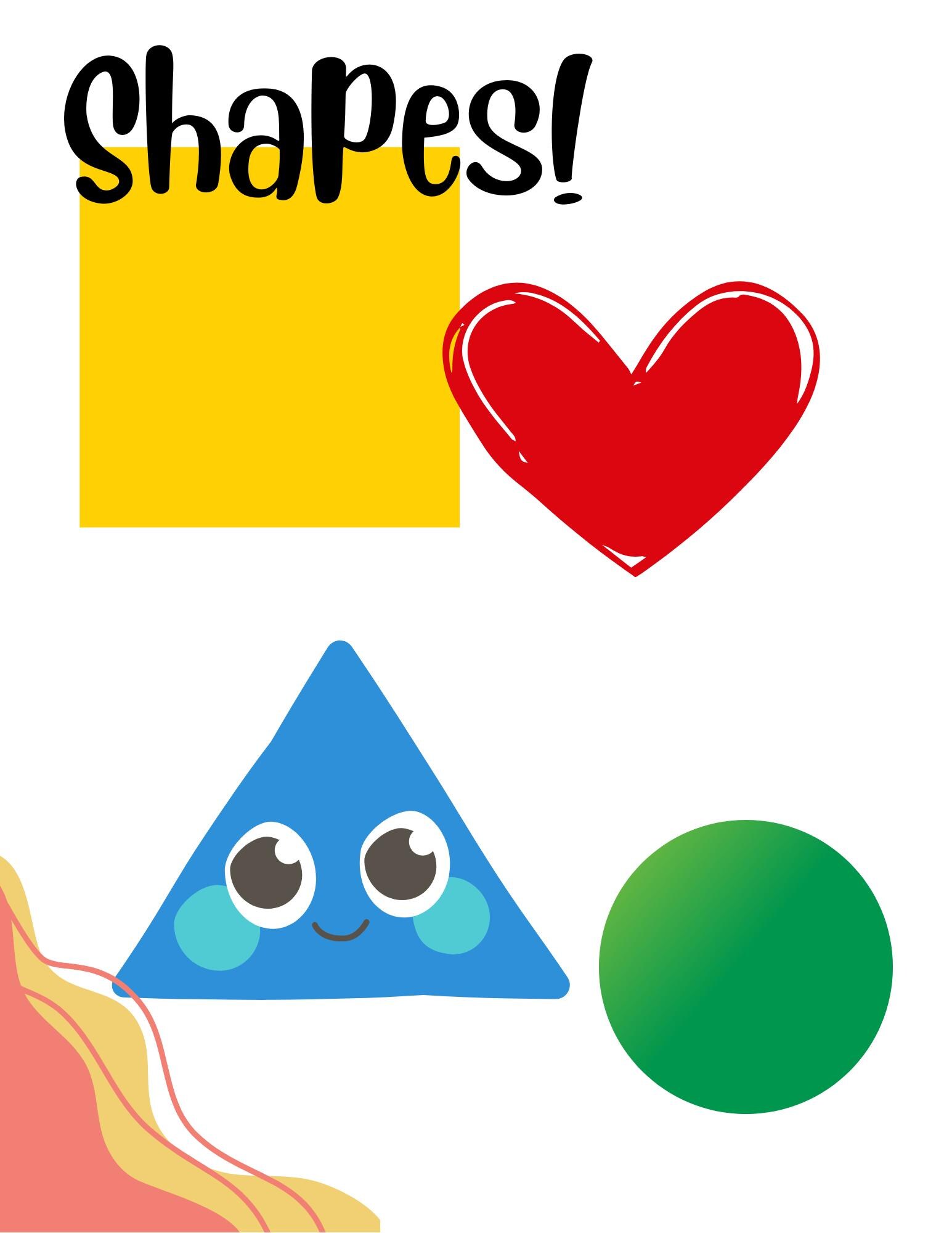 Preschool, Kindergarten Shape Worksheet - Etsy