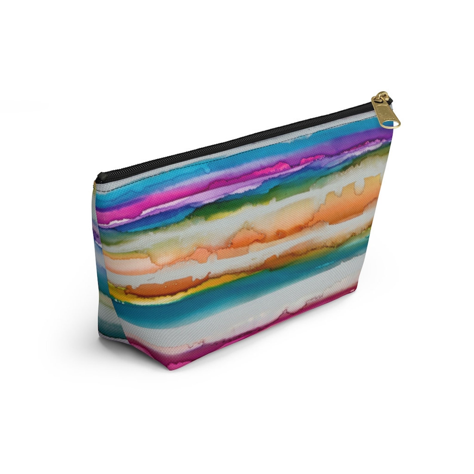 Rainbow Accessory Pouch w T-bottom | Etsy