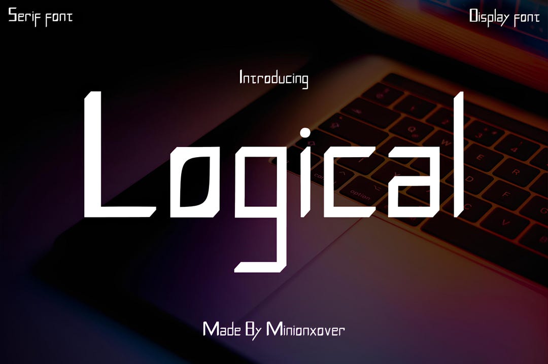 Logical is a Minimalist Futuristic Font Alphabet - Logo Font, Sci-fi ...