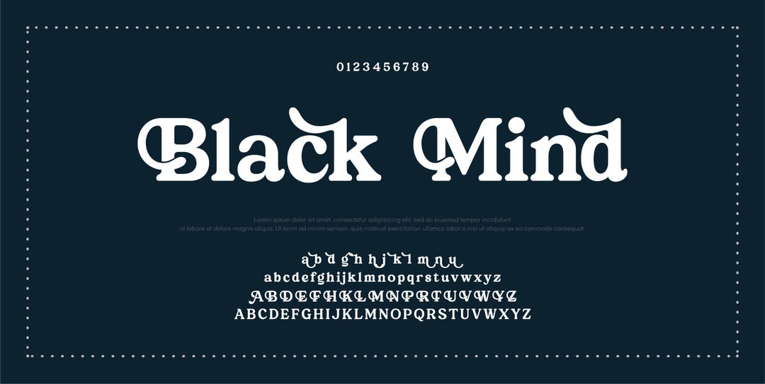 Black Mind Font - Serif Font, Modern Font, Stylish Font, Classy Fonts ...