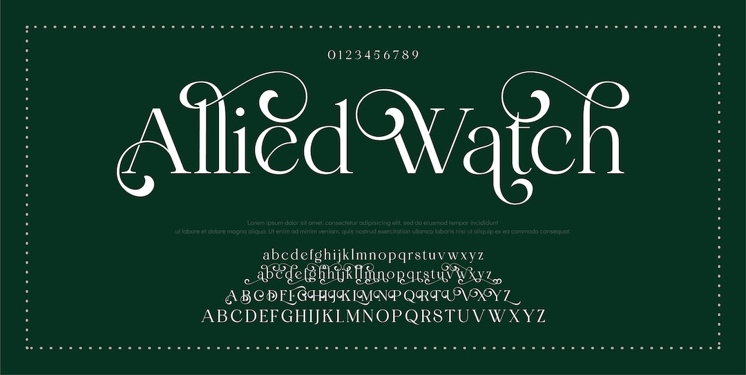 Allied Watch - Serif Fonts, Procreate Fonts, Luxury Fonts, Magazine ...