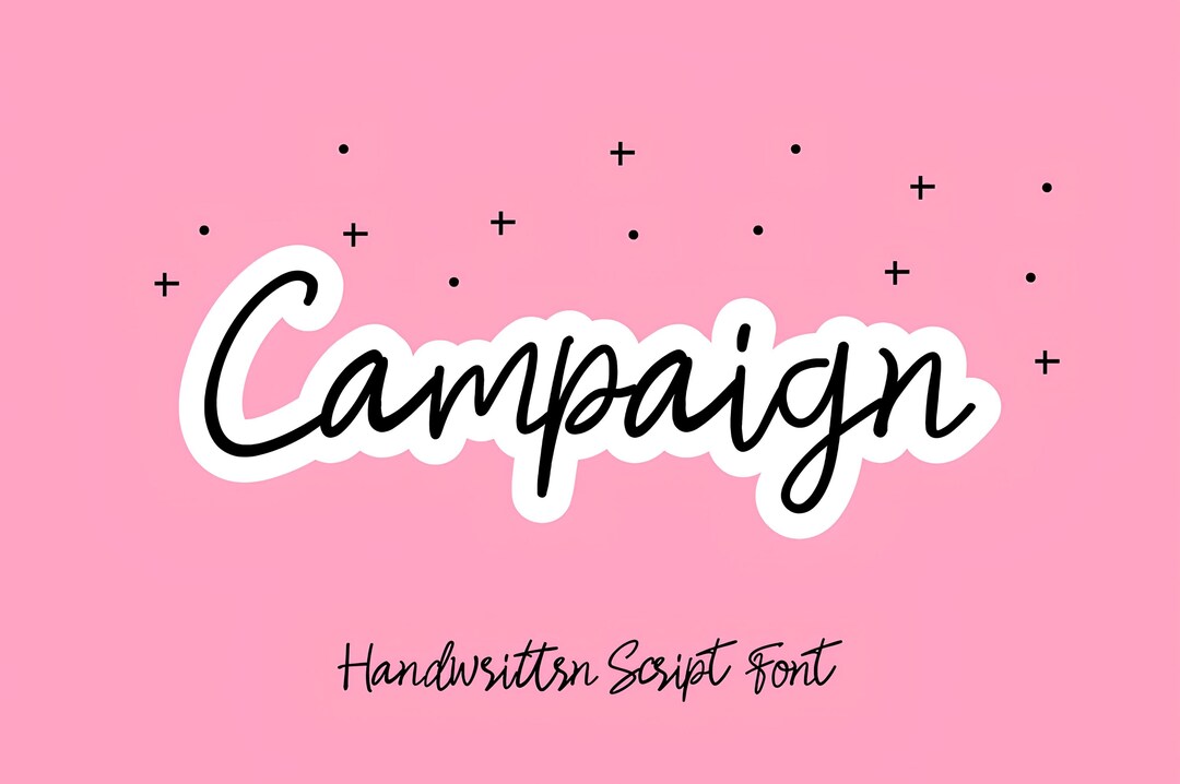 Campaign Font - Handwritten Script Font, Cricut Fonts, Cursive Font ...