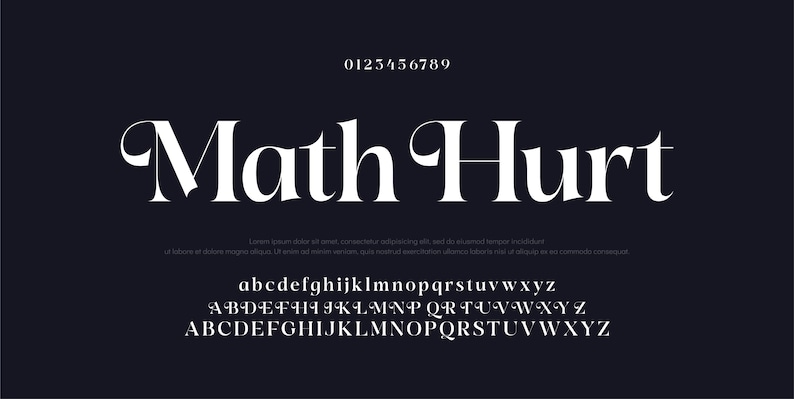 Math Hurt Font - Serif Font, Modern Font, Stylish Font, Classy Fonts ...
