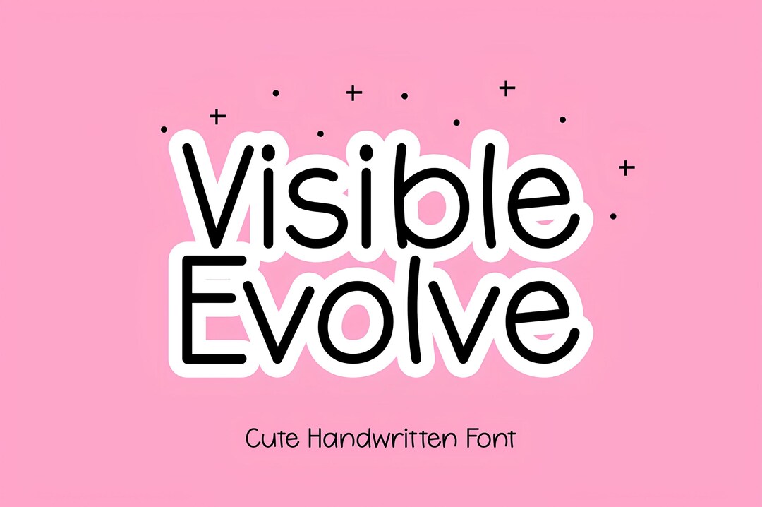 Visible Font - Cute Handwritten Font, Fonts for Cricut, Fun Font ...
