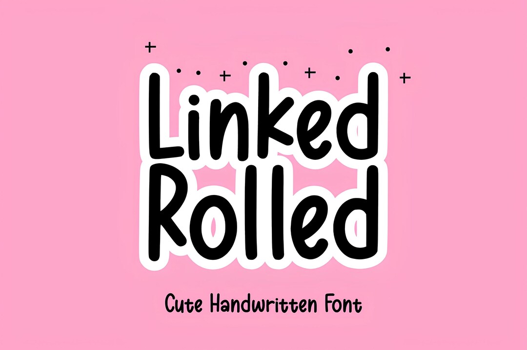 Linked Font - Handwritten Font, Cricut Font, Goodnotes Font, Planner ...
