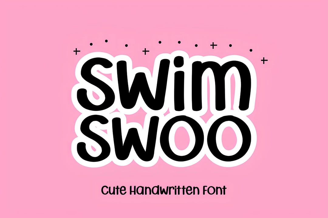 Swim Font - Cute Handwritten Font, Cricut Fonts, Procreate Fonts, Fonts ...
