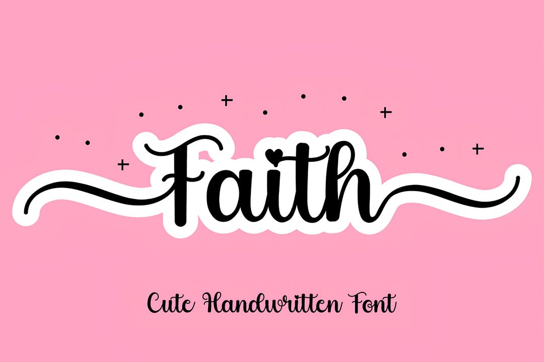 Faith Font - Handwritten Script Font, Cricut Fonts, Cursive Font, Boho ...