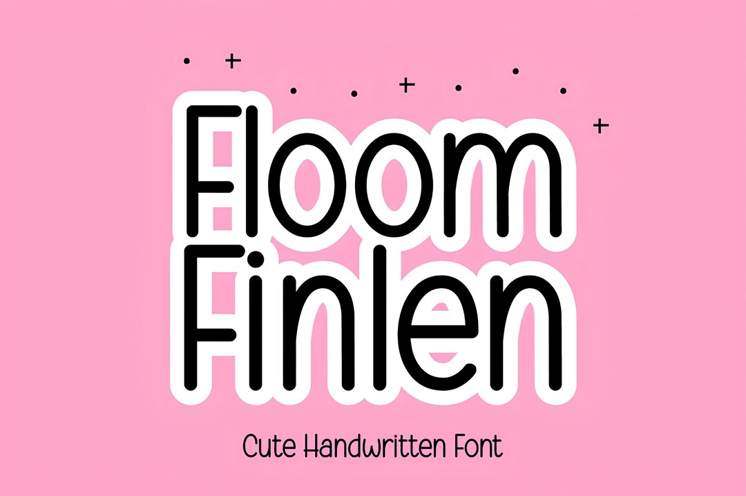 Floom Font - Cute Handwritten Font, Cricut Fonts, Procreate Fonts ...