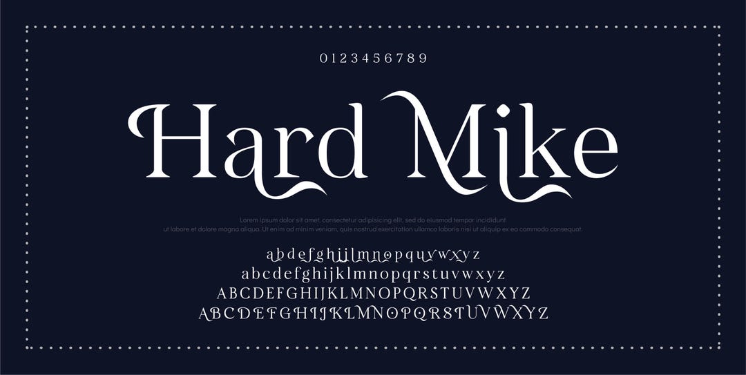 Hard Mike - Modern Serif Font, Boho Font, Milenial Font, Canva Font ...