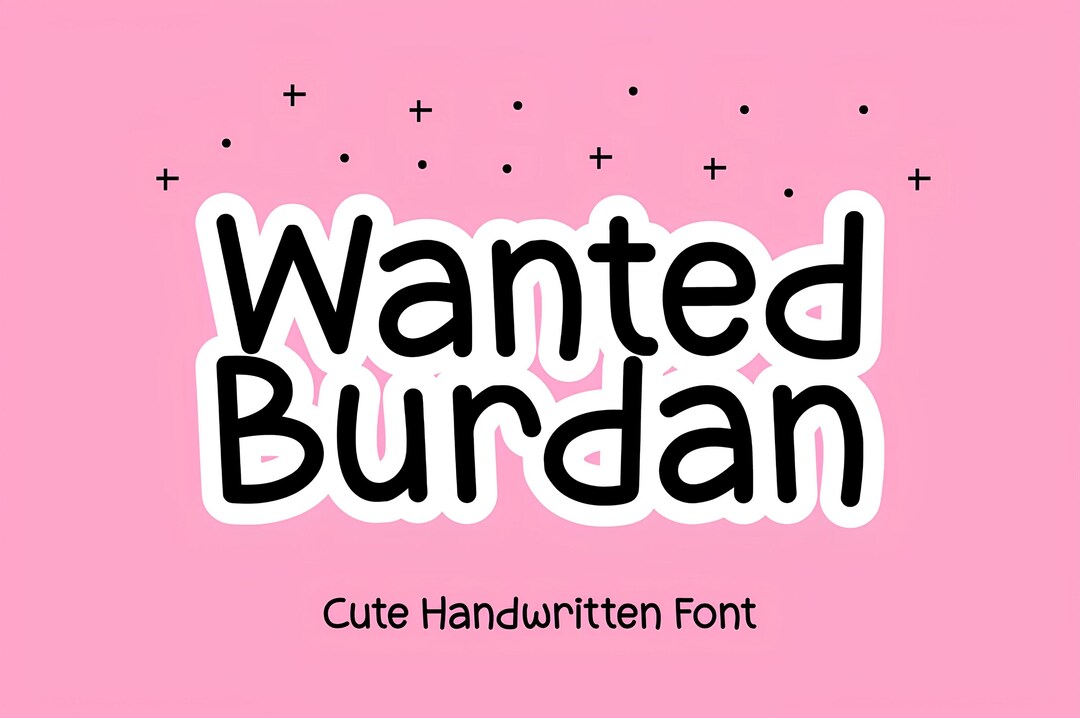 Wanted Font - Handwritten Font, Cricut Font, Procreate Font, Cute Font ...