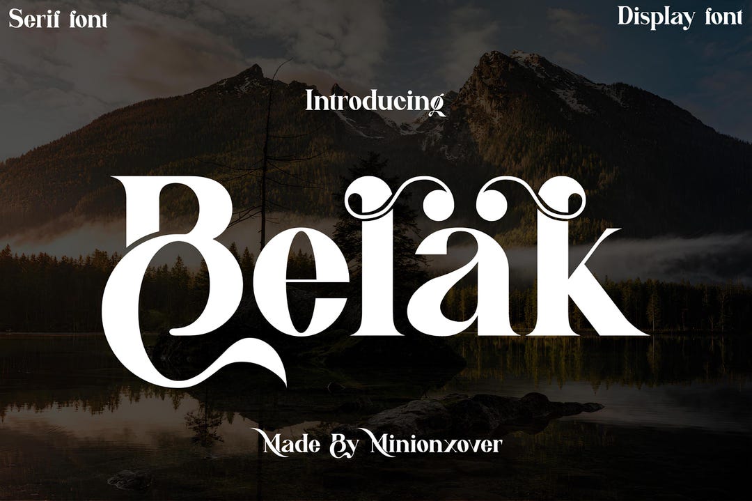 Belak - Modern Luxury Sans Serif Font, Elegant Font, Curvy Font, Modern ...